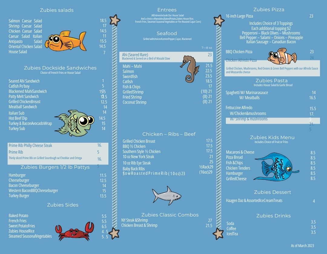 menu – Zubies Dry Dock