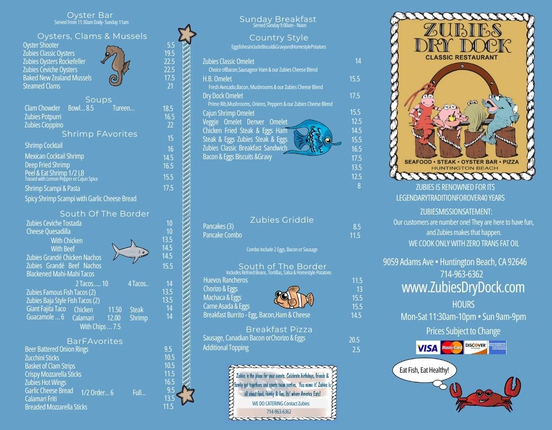 menu – Zubies Dry Dock